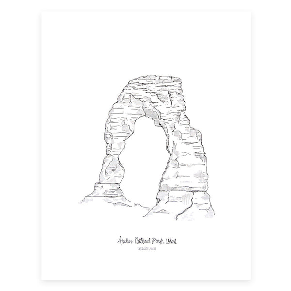 Delicate Arch Print - Reyn Paper Co